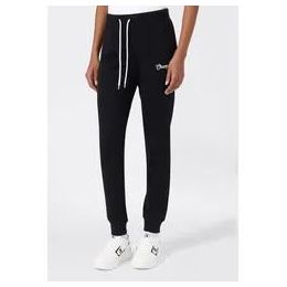 Jogginghose Champion "Graphic Rib Cuff Pants", Damen, Gr. L (42/44), N-Gr, nbk, Obermaterial: 55% Baumwolle, 45% Polyester, Hosen Jogginghose, sportlicher Stil, f&uuml;r Sport und Freizeit, f&uuml;r Erwachsene