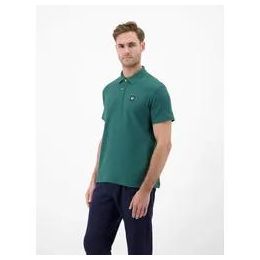 Poloshirt Lerros "Poloshirt mit Waffelstruktur aus 100 % Baumwolle", Damen, Gr. XL, soft teal, 100% Baumwolle, ohne Ausschnitt, Shirts
