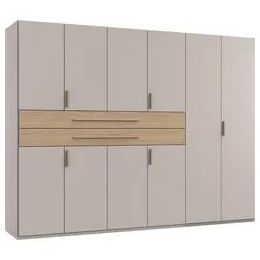 Dreht&uuml;renschrank wimex "Digit Kleiderschrank wahlweise mit oder ohne Spiegel", kaschmir, absetzung und griffe dorena oak nachbildung, B:270cm H:208cm T:58cm, Holzwerkstoff, Schr&auml;nke, Dreht&uuml;renschrank, erh&auml;ltlich in den Breiten 225cm oder 270cm (mit 8 oder 10 T&uuml;ren)