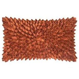 Dekokissen Pad "Sentiment", cognac, unifarben, B:30cm L:50cm, Polyester, Dekokissen_Sitzkissen_Kissenh&uuml;llen, 3D