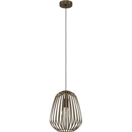Eglo H&auml;ngeleuchte "ESPINAL Pendellampe - Stahl - E27 - 1X40W - IP20", 1, &Oslash; 28cm H: 110cm, 1 Stk.bronze, Wohnzimmer, Leuchten, H&auml;ngelampe,