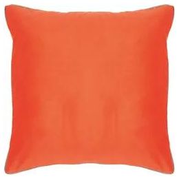 Dekokissen Pad "Elegance", orange, unifarben, B:50cm H:2cm L:50cm, Polyester, Dekokissen_Sitzkissen_Kissenh&uuml;llen, Design als Basic, aus Samt, elegante Optik