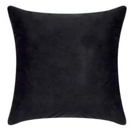 Dekokissen Pad "Elegance", schwarz, unifarben, B:40cm H:2cm L:40cm, Polyester, Dekokissen_Sitzkissen_Kissenh&uuml;llen, Design als Basic, aus Samt, elegante Optik