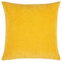 Dekokissen Pad "Fashion", mustard, unifarben, B:60cm L:60cm, Polyester, Dekokissen_Sitzkissen_Kissenh&uuml;llen, aus einer italienischen Fashionweberei