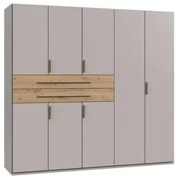 Dreht&uuml;renschrank wimex "Digit Kleiderschrank wahlweise mit oder ohne Spiegel", kaschmir, absetzung und griffe artisan eiche nachbildung, B:225cm H:208cm T:58cm, Holzwerkstoff, Schr&auml;nke, Dreht&uuml;renschrank, erh&auml;ltlich in den Breiten 225cm oder 270cm (mit 8 oder 10 T&uuml;ren)