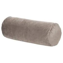 Dekokissen Pad "Elegance", taupe, unifarben, B:29cm H:2cm L:75cm &Oslash;:29cm, Polyester, Dekokissen_Sitzkissen_Kissenh&uuml;llen, Design als Basic, aus Samt, elegante Optik