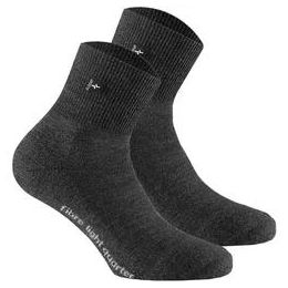 Kurzsocken Rohner Socks "Socken 2er Pack", Herren, Gr. 44-46, grau (anthrazit), Obermaterial: 42% Wolle mw. 41% Polyamid PA. 15% Polypropylen PP. 2% Elasthan EL., Socken