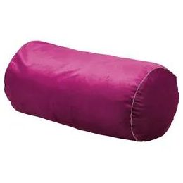 Dekokissen Pad "Elegance", berry, unifarben, B:25cm H:2cm L:50cm, Polyester, Dekokissen_Sitzkissen_Kissenh&uuml;llen, Design als Basic, aus Samt, elegante Optik
