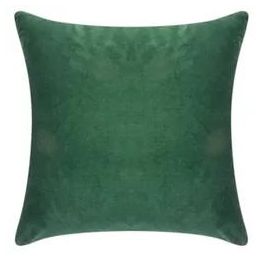 Dekokissen Pad "Elegance", dunkelgr&uuml;n, unifarben, B:50cm H:2cm L:50cm, Polyester, Dekokissen_Sitzkissen_Kissenh&uuml;llen, Design als Basic, aus Samt, elegante Optik