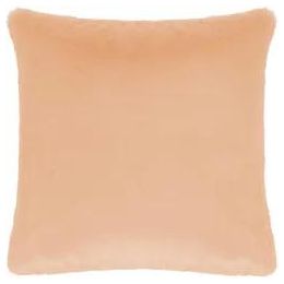 Dekokissen Pad "Gazelle", apricot, unifarben, B:60cm L:60cm, Polyester, Dekokissen_Sitzkissen_Kissenh&uuml;llen, Kunstfell