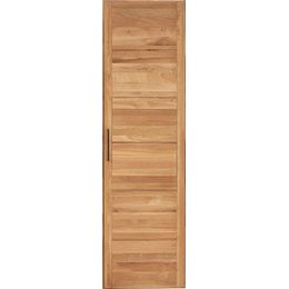 Kleiderschrank Home Affaire "Chamara", beige (natur), B:63cm H:218cm T:65cm, Schr&auml;nke, Kleiderschrank, aus massivem Eichenholz, in unterschiedlichen Breiten, H&ouml;he 218 cm