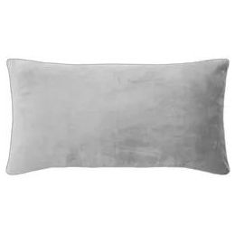 Dekokissen Pad "Elegance", light grau, unifarben, B:25cm H:2cm L:50cm, Polyester, Dekokissen_Sitzkissen_Kissenh&uuml;llen, Design als Basic, aus Samt, elegante Optik