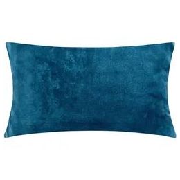 Dekokissen Pad "Smooth", denim blau, unifarben, B:15cm H:2cm L:50cm &Oslash;:15cm, Polyester, Dekokissen_Sitzkissen_Kissenh&uuml;llen, Perfekte Farbabstimmung