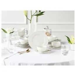 Teeservice Creatable "Venice, Service 18-tlg.", creme, 18, Porzellan, Geschirr-Sets, Zeitlose Eleganz vereint mit moderner Alltagstauglichkeit