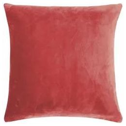 Dekokissen Pad "Smooth", rot, unifarben, B:50cm H:2cm L:50cm, Polyester, Dekokissen_Sitzkissen_Kissenh&uuml;llen, Perfekte Farbabstimmung