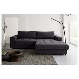 Ecksofa WERK2 "Indiana inkl. Bettfunktion & Bettkasten, bequem, Breite 270cm, L-Form", grau, B:270cm H:76cm T:182cm, 92% Polyester, 8% Nylon, Sofas, Ecksofa, Moderne, elegante Polsterecke, Komfortpolsterung und losen Kissen.