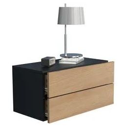 Nachttisch Vcm "Holz Wandschublade Wand H&auml;nge Nachttisch Usal L60", braun (anthrazit, honig, eiche), B:60cm T:32cm, Sideboards, Nachttisch