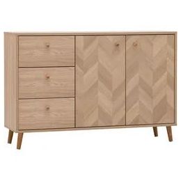 Kommode Schildmeyer "Visby, Breite 109 cm", eiche hell, B:109cm H:73,9cm T:33,05cm, FSC-zertifizierter Holzwerkstoff, Sideboards, Kommode, Made in Germany