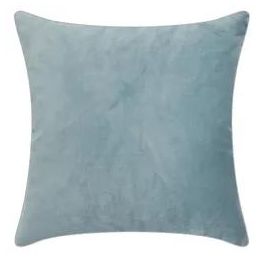Dekokissen Pad "Elegance", sky, unifarben, B:50cm H:2cm L:50cm, Polyester, Dekokissen_Sitzkissen_Kissenh&uuml;llen, Design als Basic, aus Samt, elegante Optik