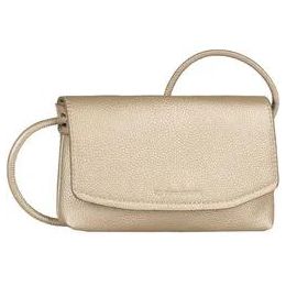 Umh&auml;ngetasche Tom Tailor "Rissa", Damen, Gr. B/H/T: 21cm x 13,5cm x 3cm, platin, Lederimitat, clean, gepflegt, unifarben, Taschen Umh&auml;ngetasche, Damen Schultertasche, Handtasche, auch als Clutch tragbar