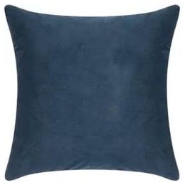 Dekokissen Pad "Elegance", marine, unifarben, B:50cm H:2cm L:50cm, Polyester, Dekokissen_Sitzkissen_Kissenh&uuml;llen, Design als Basic, aus Samt, elegante Optik