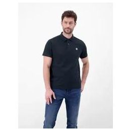 Poloshirt Lerros "Poloshirt mit Waffelstruktur aus 100 % Baumwolle", Damen, Gr. XXL, classic navy, 100% Baumwolle, ohne Ausschnitt, Shirts