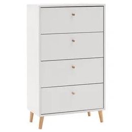 Kommode Schildmeyer "Bjarne, Breite 60,1 cm", mattwei&szlig;, B:60,2cm H:101,3cm T:33cm, FSC-zertifizierter Holzwerkstoff, Sideboards, Kommode, Made in Germany