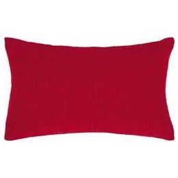 Dekokissen Pad "Fashion", rot, unifarben, B:30cm L:40cm, Polyester, Dekokissen_Sitzkissen_Kissenh&uuml;llen, aus einer italienischen Fashionweberei