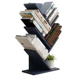 Standregal Vcm "Holz Aufbewahrung Stand Regal B&uuml;cher Nulis L", schwarz (anthrazit), B:40cm T:20cm, Regale, Standregal