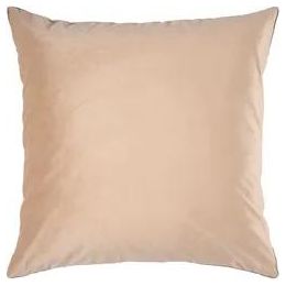 Dekokissen Pad "Elegance", beige, unifarben, B:50cm H:2cm L:50cm, Polyester, Dekokissen_Sitzkissen_Kissenh&uuml;llen, Design als Basic, aus Samt, elegante Optik