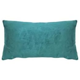 Dekokissen Pad "Smooth", emerald, unifarben, B:25cm H:2cm L:50cm, Polyester, Dekokissen_Sitzkissen_Kissenh&uuml;llen, Perfekte Farbabstimmung