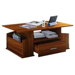 Couchtisch Vcm "Holz Sofatisch Couchtisch Schublade Junata", braun (kern, nussbaum), B:110cm T:52cm, Tische, Couchtisch