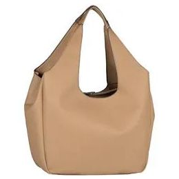 Shopper Tom Tailor "Analisa", Damen, Gr. B/H/T: 33cm x 28cm x 11,5cm, camel, Polyurethan, clean, gepflegt, unifarben, Taschen Shopper, klare Shapes und Logo-Lochmuster f&uuml;r einen modernen Look mit Charakter
