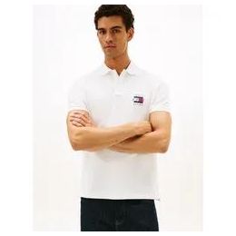 Poloshirt Tommy Hilfiger "FLAG GRAPHIC PIQUE", Herren, Gr. M, ecru, Piqu&eacute;, Obermaterial: 96% Baumwolle, 4% Elasthan, regular fit, Shirts, regular fit, Polokragen, Print