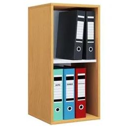 B&uuml;cherregal Vcm "Holz B&uuml;ro Regal B&uuml;cher Ordner Aktenregal Lona l 2f", braun (buche), B:35cm T:37cm, Regale, B&uuml;cherregal