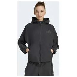 Sweatjacke Adidas SPORTSWEAR "Adidas Z.N.E. WOVEN ORIGINALS", Damen, Gr. M, schwarz, Obermaterial: 85% Polyamid, 15% Elasthan, angesetztes B&uuml;ndchen, Sweatjacken Sweatjacke