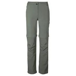 Zip-off-Hose Killtec "KOS 5 WMN PNTS", Damen, Gr. 38, Normalgr&ouml;&szlig;en, gr&uuml;n, Obermaterial: 92% Polyester, 8% Elasthan, Hosen, Abzippbare, wasserabweisende Funktionshose mit Stretch und Taschen