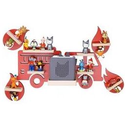 Wandregal BOARTI "Regal Feuerwehr Kinder Toniebox Tonies Figuren", rot, B:47cm T:19cm, Regale, Wandregal