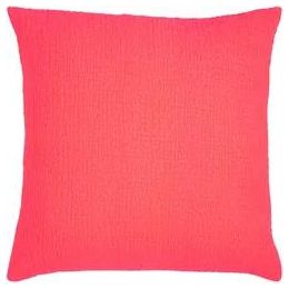Dekokissen Pad "Fashion", pink, unifarben, B:50cm L:50cm, Polyester, Dekokissen_Sitzkissen_Kissenh&uuml;llen, aus einer italienischen Fashionweberei