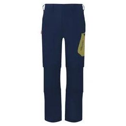 Zip-off-Hose Trollkids "KIDS PREIKESTOLEN DOUBLE ZIP-OFF PANTS", M&auml;dchen, Gr. 170, N-Gr, mystic blau, kiwi, Obermaterial: 90% Polyamid, 10% Elasthan. Futter: 100% Polyester, Hosen, mit Elastan-Anteil, schnelltrocknend, atmungsaktiv