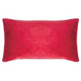 Dekokissen Pad "Elegance", rot, unifarben, B:25cm H:2cm L:50cm, Polyester, Dekokissen_Sitzkissen_Kissenh&uuml;llen, Design als Basic, aus Samt, elegante Optik