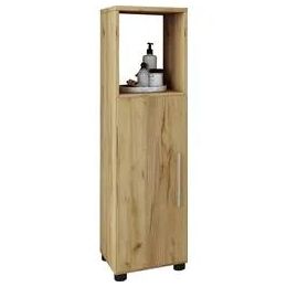 Midischrank Vcm "Holz Badm&ouml;bel Midischrank Badschrank Bad Flandu", braun (honig, eiche), B:31cm T:30cm, Obermaterial: 100% Holz Wood., Schr&auml;nke, Midischrank