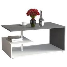 Couchtisch Vcm "Holz Sofatisch Couchtisch Wohnzimmertisch Maliso M", schwarz (wei&szlig;, anthrazit), B:91cm T:53cm, Tische, Couchtisch