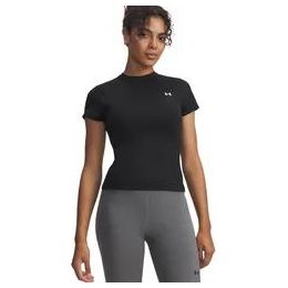 Trainingsshirt Under Armour "MOTION FITTED SS EMEA", Damen, Gr. M, schwarz,, wei&szlig;, Obermaterial: 80% Polyester, 20% Elasthan, Shirts, k&ouml;rpernahe Passform, eng anliegender Schnitt, 4-Wege-Stretchstoff