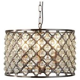 Searchlight H&auml;ngeleuchte "Marquise 3Lt Drum Pendant - Antique Copper Metal & Glass", antik, kupfer, 3, &Oslash; 38cm H: 28cm, 1 Stk., Leuchten, H&auml;ngeleuchte