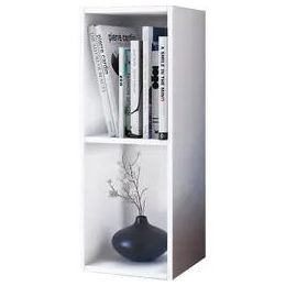 Standregal Vcm "Holz Stand Regal Aufbewahrung Deko B&uuml;cher Mendas 2", wei&szlig;, B:34cm T:30cm, Regale, Standregal
