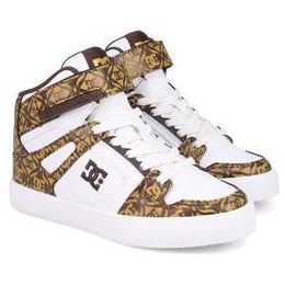 Sneaker DC Shoes "Pure High-Top Ev Sn", Kinder, Gr. 4,5(35,5), braun, wei&szlig;, Obermaterial:97.3% Synthetikmaterial, 2.7% Microfaser;, Schuhe Sneaker