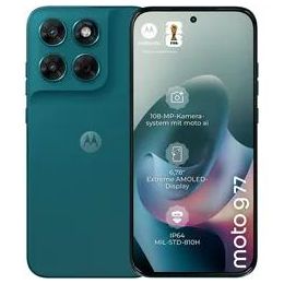 Motorola Smartphone "moto g77 256GB", Energieeffizienz: A (A-G), pantone shaded spruce, 256 GB, Mobiltelefone