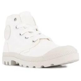 Schn&uuml;rboots Palladium "PAMPA HI", Damen, Gr. 41,5, soft wei&szlig;, Textil, Schuhe Schn&uuml;rboots, Schn&uuml;rstiefel, Schn&uuml;rstiefelette aus Canvas