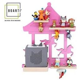 Wandregal BOARTI "Karussell Pferde Kinder Toniebox Tonies Figuren", pink, B:35cm T:19cm, Regale, Wandregal